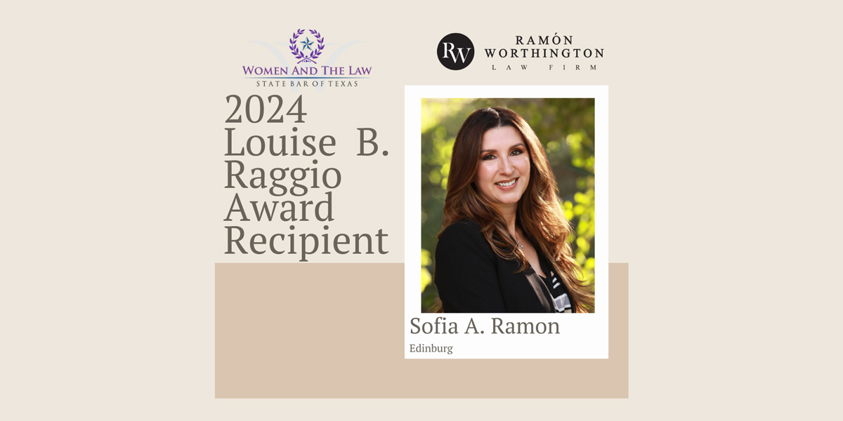 RW Partner, Sofia Ramon, named the 2024 Louise B. Raggio Award ...
